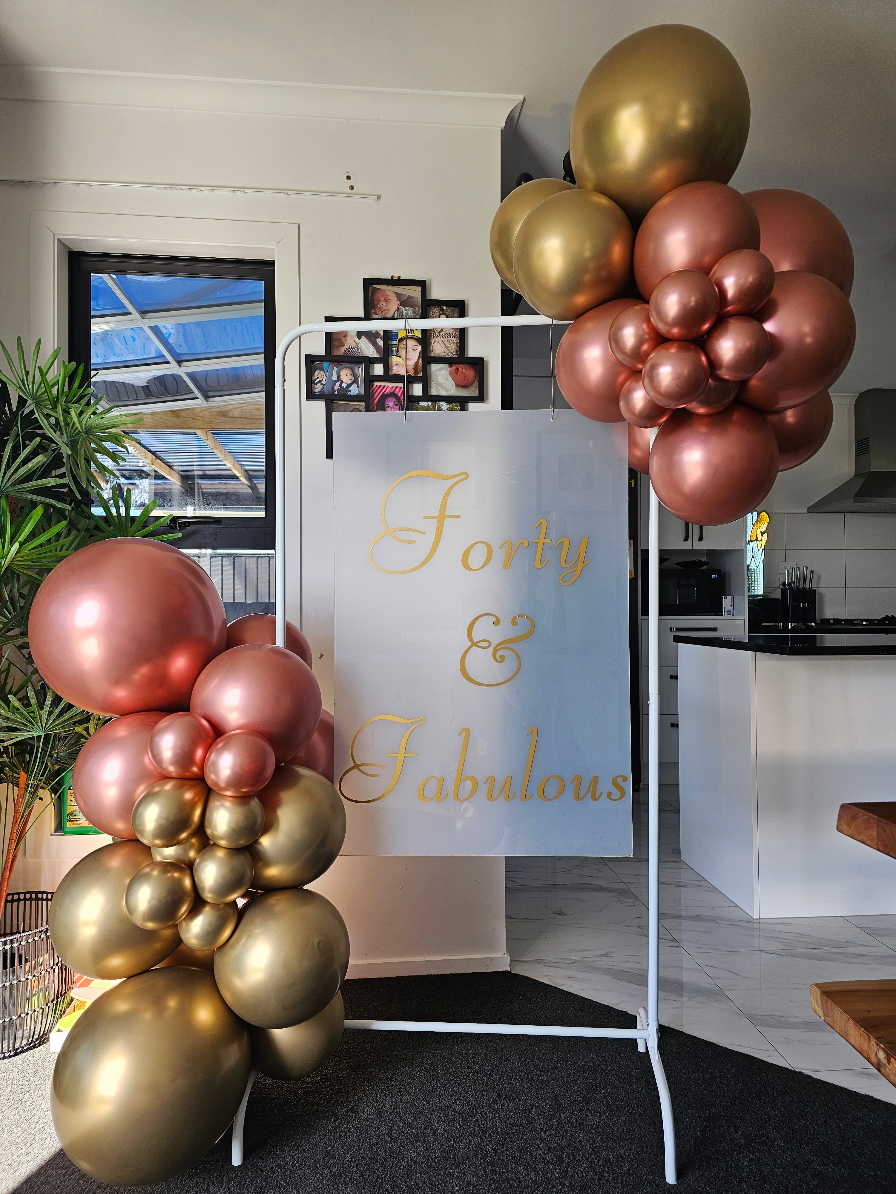 Signage & Balloon Garland – Design By Ange Party Hire and Event Styling
